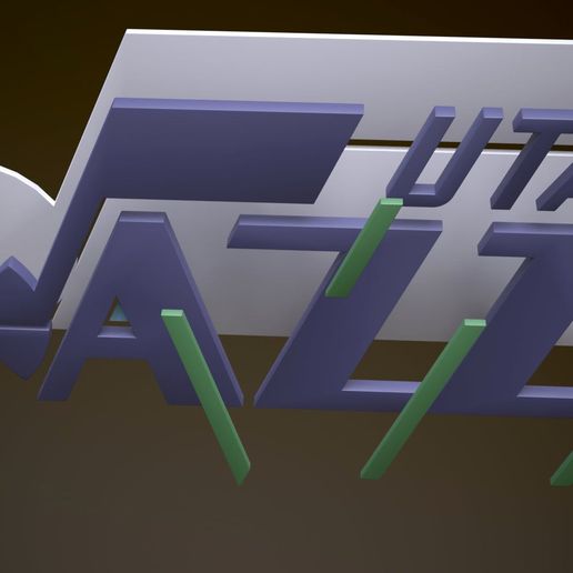 🗝️ NBA Utah Jazz keychain Badge Printable and Renderable・ 3D File for ...