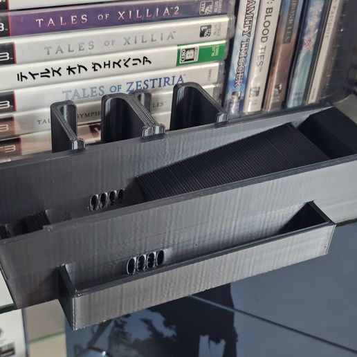 🕹️ Wii vertical Stand + HDD slot + 2 wiimotes・ STL File for 3D printing ...