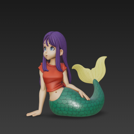 🧜‍♀️ Mermaid - Dragon Ball・ STL File for 3D printing・Cults