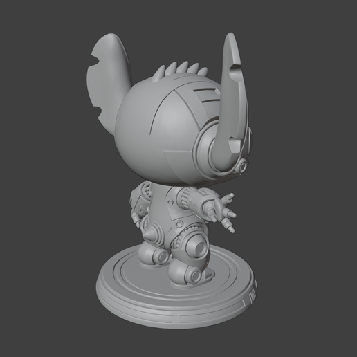 🤖 Robot Sculpture Mech Sculpture Stitch・ STL File for 3D printing・Cults