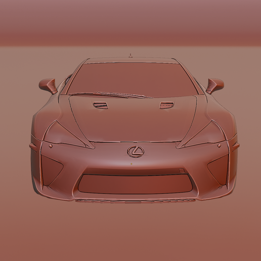 STL file Lexus LFA 2011 🚗 (OBJ)・3D print model to download・Cults