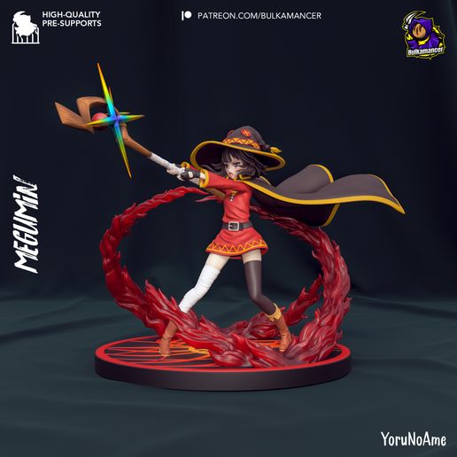 👧 Megumin | Konosuba | 203mm・ 3D File for 3D printing・Cults