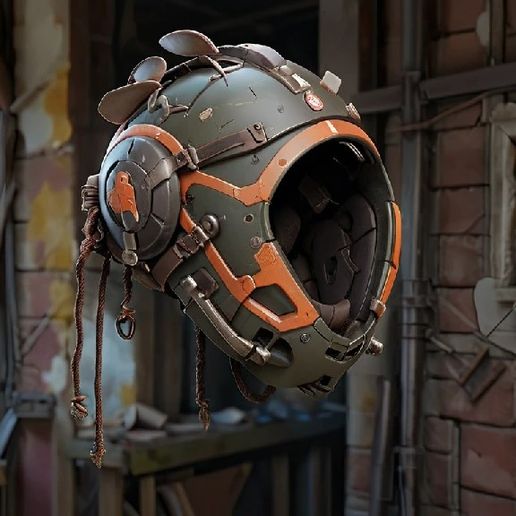 STL file Futuristic Cybernetic Helmet - 3D STL Printable 🪖 ・Design to ...