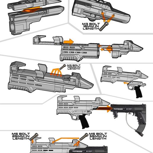 ⚽ UNW P90: Bullpup set for the Tippmann 98 Custom Platinum edition (the ...