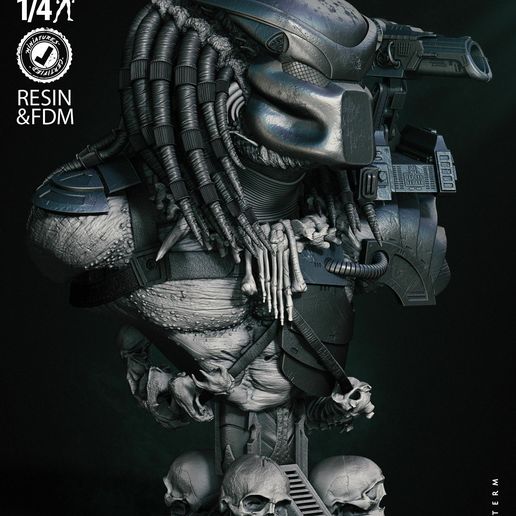 🎬 WICKED MOVIES PREDATOR BUST: TESTED AND READY FOR 3D PRINTING・ 3D ...