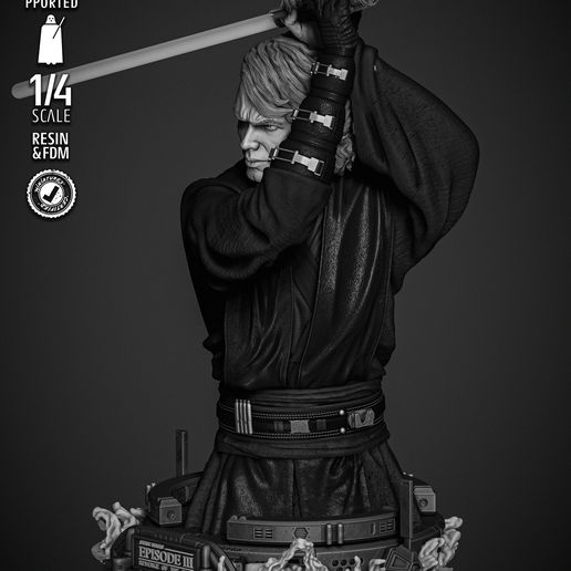 👤 ANAKIN BUST - TESTED AND READY FOR 3D PRINTING・ 3D File for 3D ...