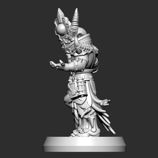 🆓 Demon Archmage - Frostfire Sovereign・Free STL File for 3D printing・Cults