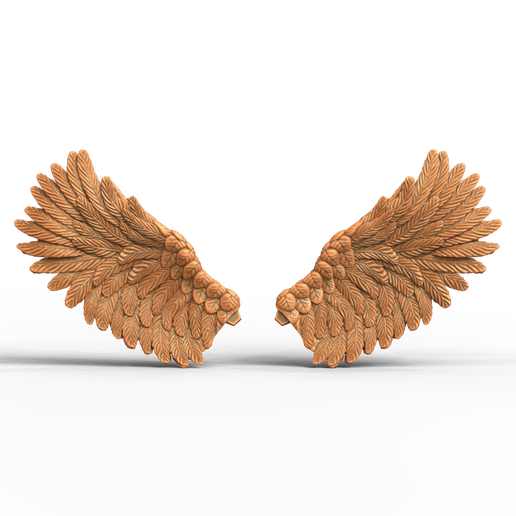 3D file 3D Model STL File for CNC Router Laser & 3D Printer 5244 Wings ...