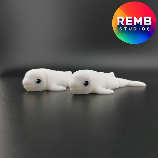 🐳 Articulated Beluga Whale | Flexi Beluga Whale・ STL File for 3D ...