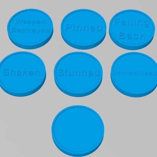 🎲 Heresy Status Tokens・ STL File for ・Cults