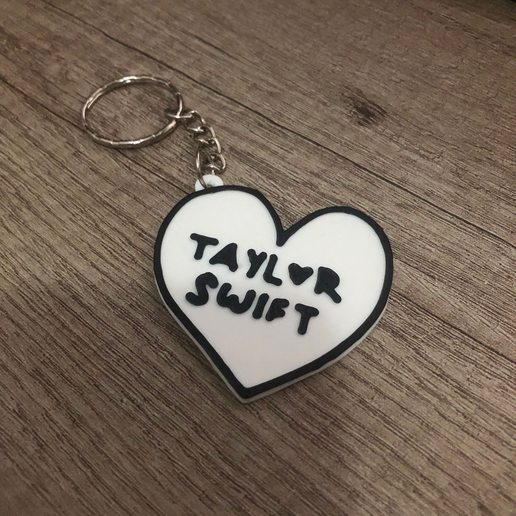 STL file Taylor Swift heart keychain 💜 ・Model to download and 3D print ...