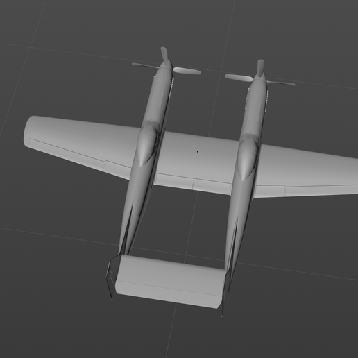️ American F-82E fighter 3D model material・ OBJ File for 3D printing・Cults