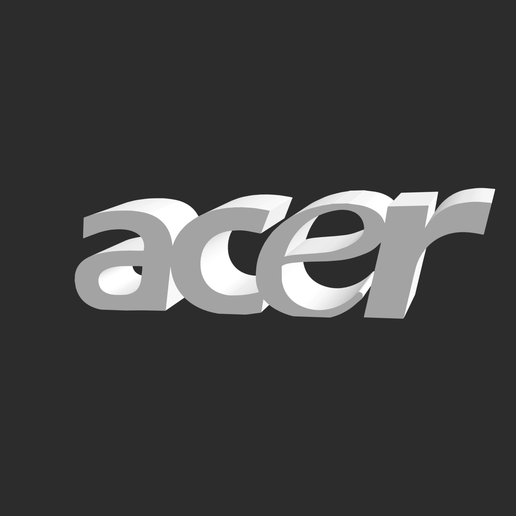 STL file Acer Logo 💻 ・Model to download and 3D print・Cults