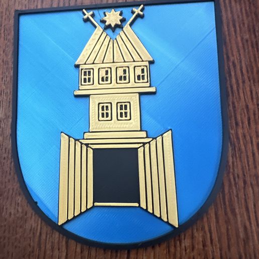 🎨 Zlin crest, znak , 3 color no AMS・Free STL File for 3D printing・Cults