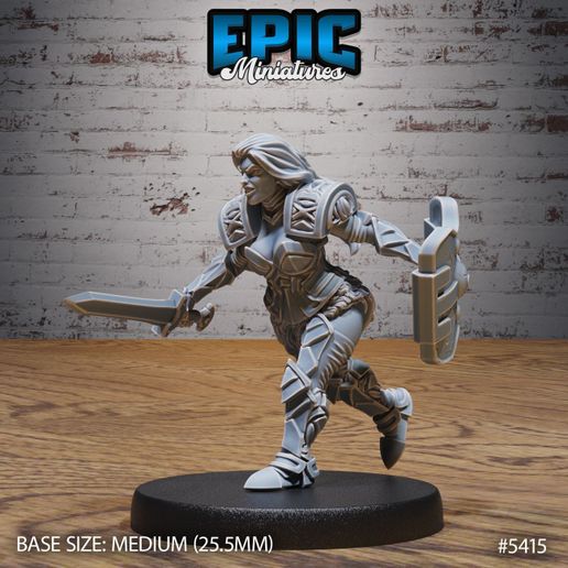 ♀️ Dwarf Female Bandit Chase ‧ DnD Miniature ‧ Tabletop Miniatures ...