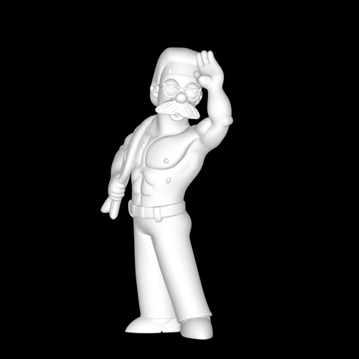 🎨 Ned Flanders musclé・Fichier STL pour Impression 3D・Cults