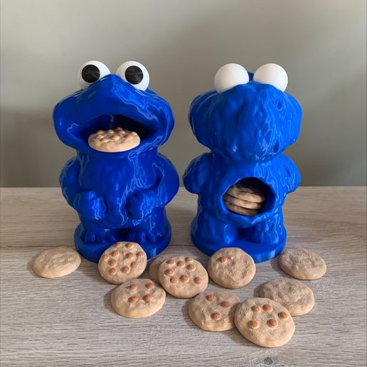Archivo STL Cookiemonster 🧸 ・Diseño para descargar y imprimir en 3D・Cults