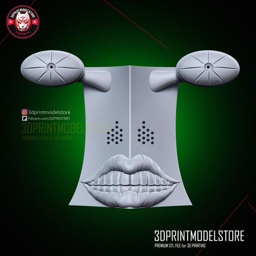 3D file Alien Serpo Mask - Dandadan Okarun Cosplay - Anime Props 👽 ・3D ...