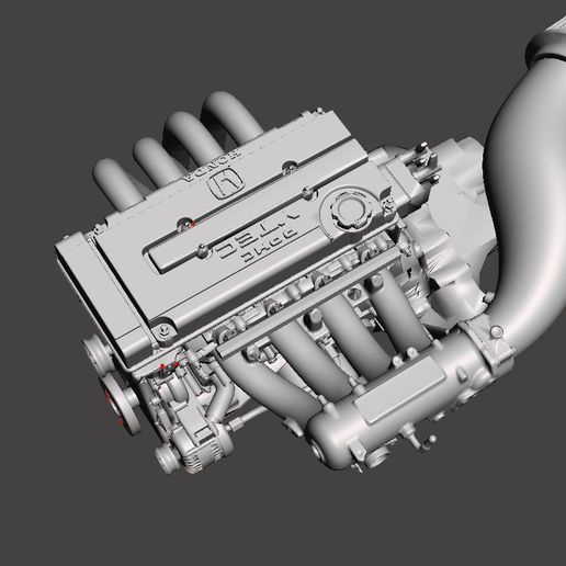 🛞 B-Series Engine 1/24・ OBJ File for 3D printing・Cults