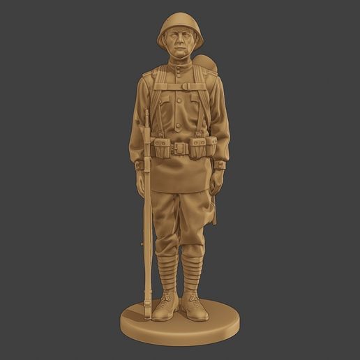 🫡 Russian soldier ww2 R1 000・Free 3D File for ・Cults