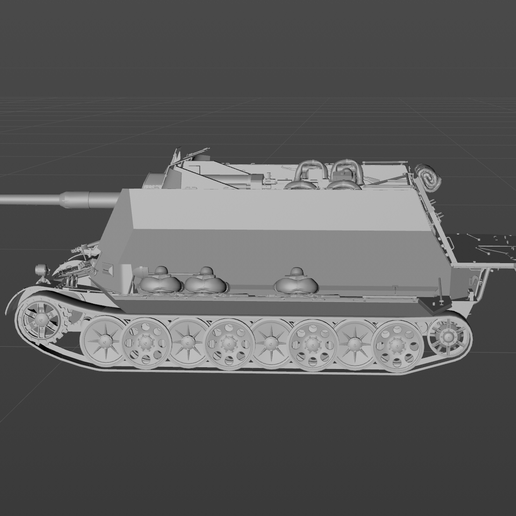 🔫 Material del modelo 3D del cañón antiaéreo autopropulsado alemán VFW ...