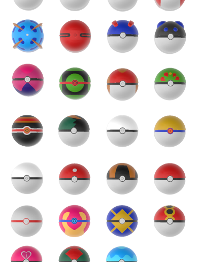 🐉 Ultimate Pokeball Collection・ STL File for ・Cults