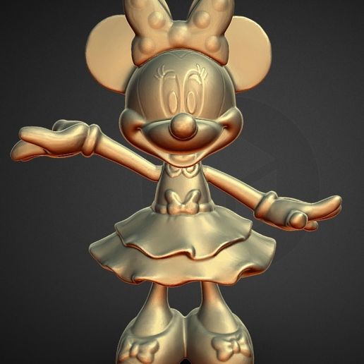 OBJ file minnie mouse STATUE DECORATION 🐁 ・3D printer model to download ...