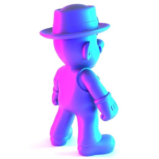 🐉 Mario Walter White Heisenberg Mashup Bootleg toy・ STL File for 3D ...
