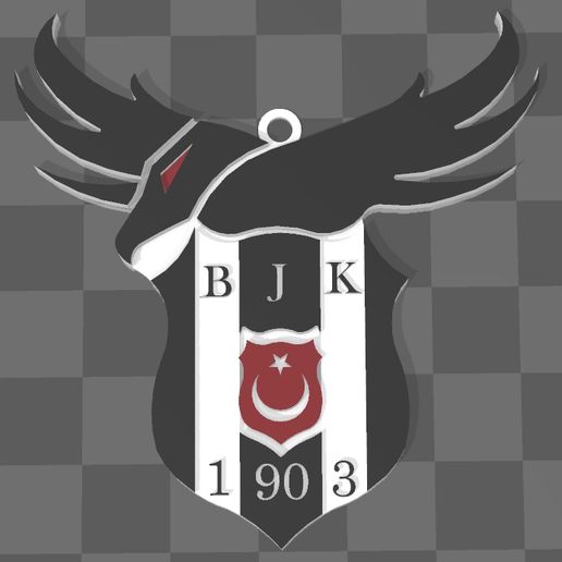 Free 3MF file BJK key fob 🔑 ・3D printable design to download・Cults