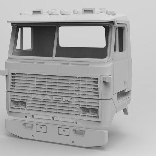 🚕 MACK ULTRALINER MH600 DAYCAB W-INTERIOR 1/32 SCALE・ STL File for ・Cults