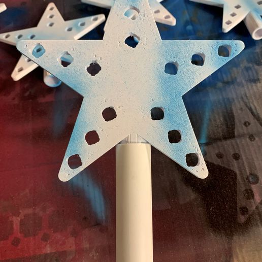 ⭐ Mini Star for pvc pipe・Free STL File for ・Cults