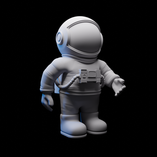 STL file Art Greeting Astronaut STL 🎨 ・3D print design to download・Cults