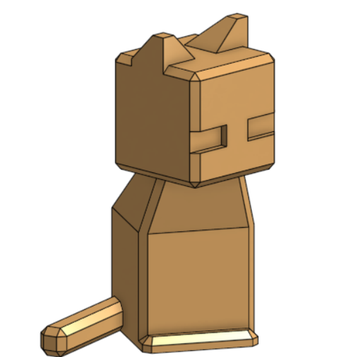 🐱 Cubic Cat 2・ STL File for 3D printing・Cults