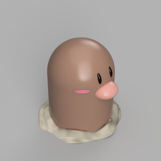🐉 Pokemon 0050 Diglett・ STL File for 3D printing・Cults