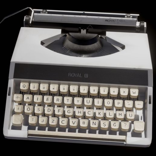👴 Vintage Typewriter Low-poly・ STL File for 3D printing・Cults