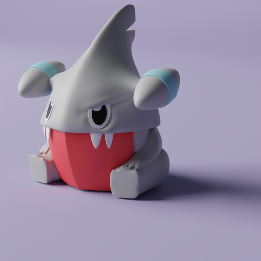 🗑️ Trash can Pokemon Gible・ 3D File for 3D printing・Cults