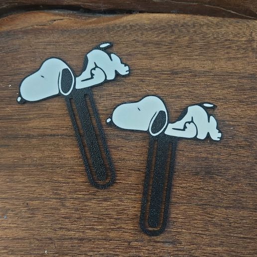Archivo 3MF Snoopy bookmark 🔖 ・Modelo para descargar y imprimir en 3D・Cults