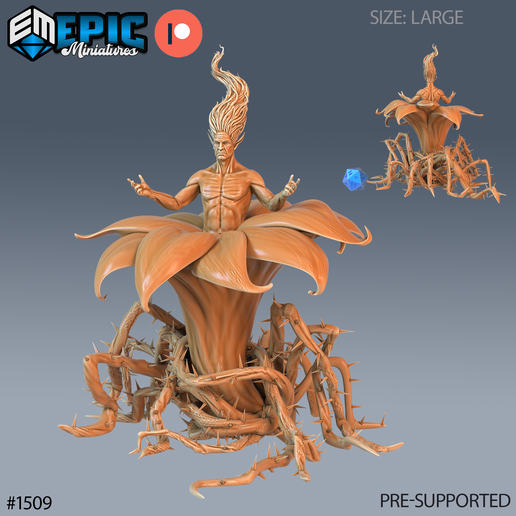 3D file Alraune Male ‧ DnD Miniature ‧ Tabletop Miniatures ‧ Gaming ...