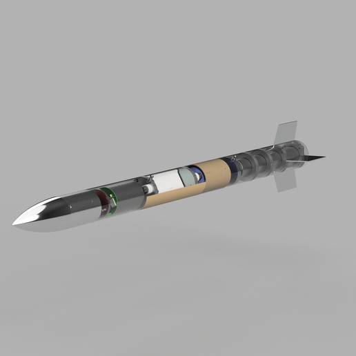 🚀 Prototyp Rocket・ STEP File for 3D printing and CNC machining - Laser ...