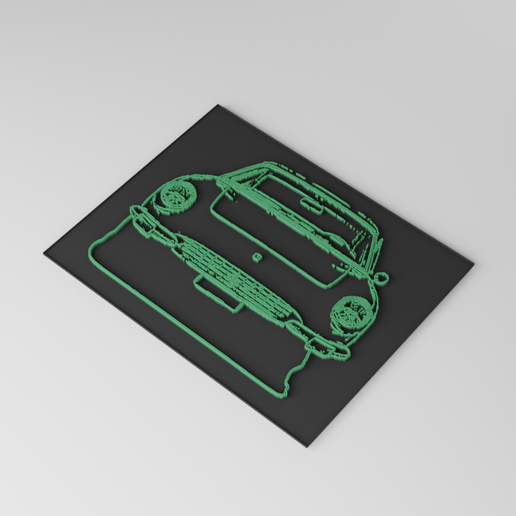 👤 Ferrari Silhouette Outline Wall Art 3D Picture Frame Pack・ STL File ...
