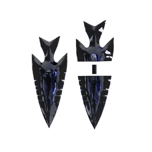 🏹 Stone Arrowhead / Spear Head Cosplay Prop (Designed for No Supports ...