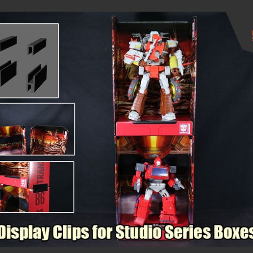 Free 3D file Display Clips for Transformers Studio Series Boxes 🤖 ・3D ...