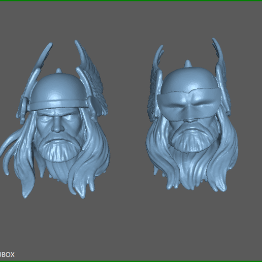 🦸‍♂️ Marvel Thor Legends Style Heads・ STL File for 3D printing・Cults