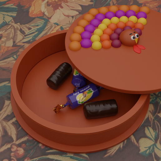 🍰 Thanksgiving Storage Cake・ 3D File for 3D printing・Cults