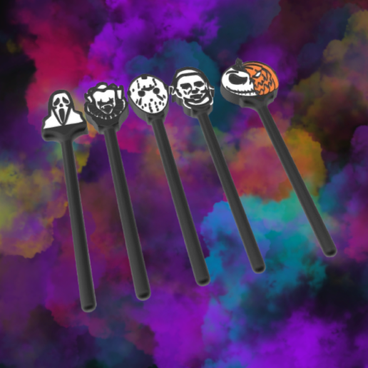 🎃 Halloween Glitter Poker Set・ 3D File for 3D printing・Cults