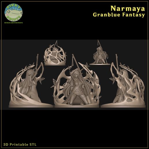 💬 Narmaya - Granblue Fantasy・ 3D File for 3D printing・Cults