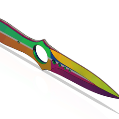 Archivo 3D gratis CS GO Cuchillo Paracord・Modelo para descargar y imprimir en 3D・Cults