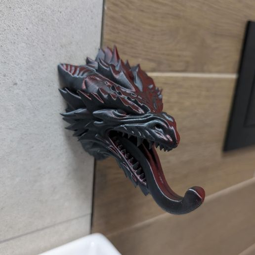 🐉 DRAGON HOOK・ STL File for 3D printing・Cults