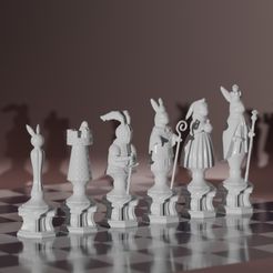 Download 7 3D models from RabbitChess II listed by ONIKURA • 3D printer ...