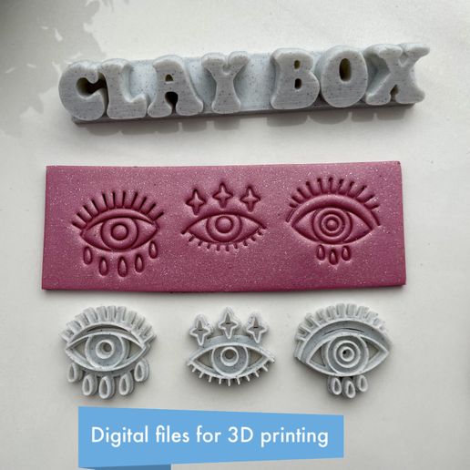 STL file Mystical eye stamps - seven sizes 👁️ ・3D printing model to ...